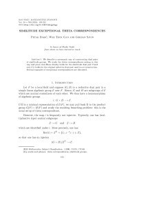 Similitude exceptional theta correspondences / Petar Bakić, Wee Teck ...